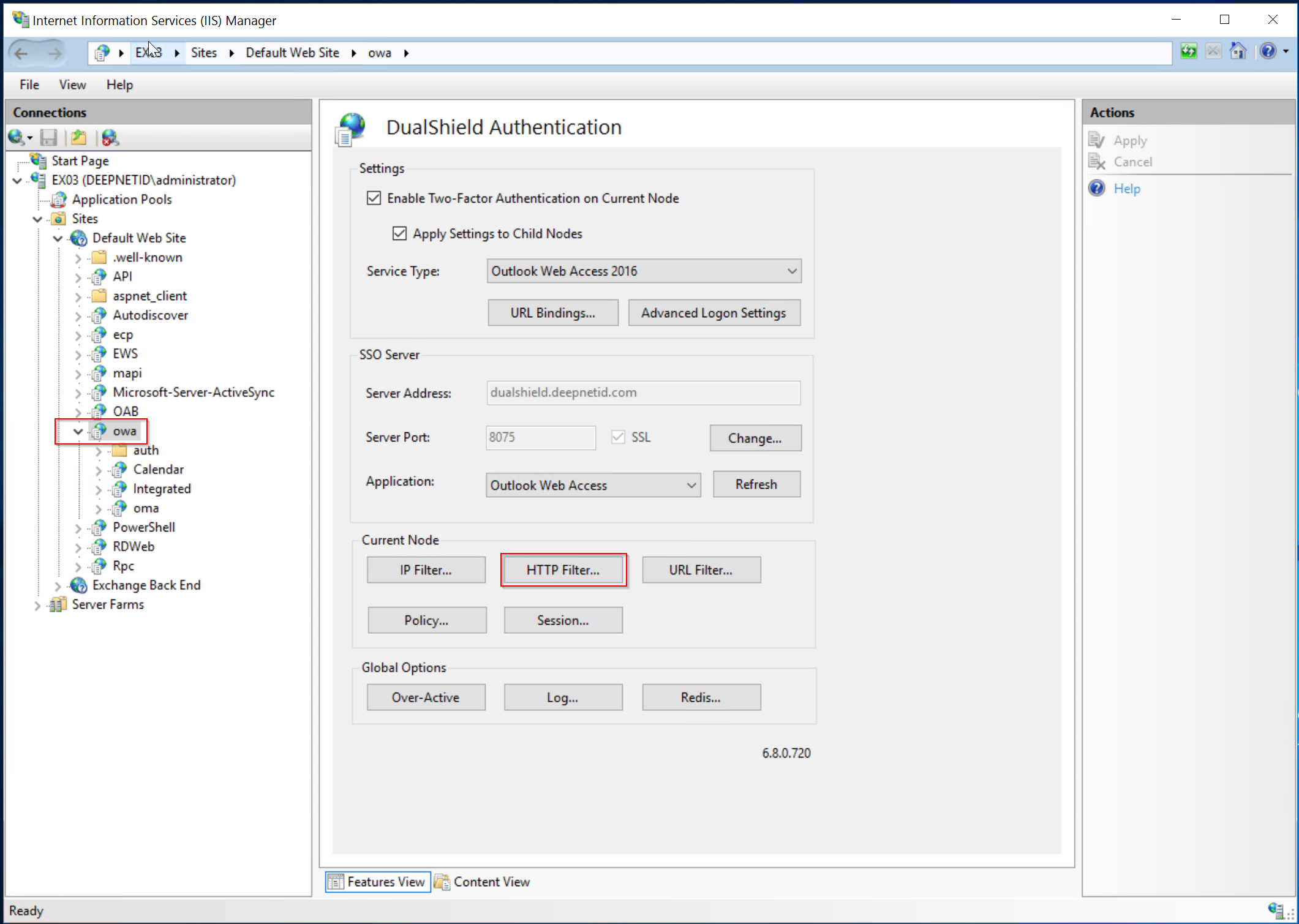 HTTP Filter for Image Download in OWA - DualShield MFA Platform ...