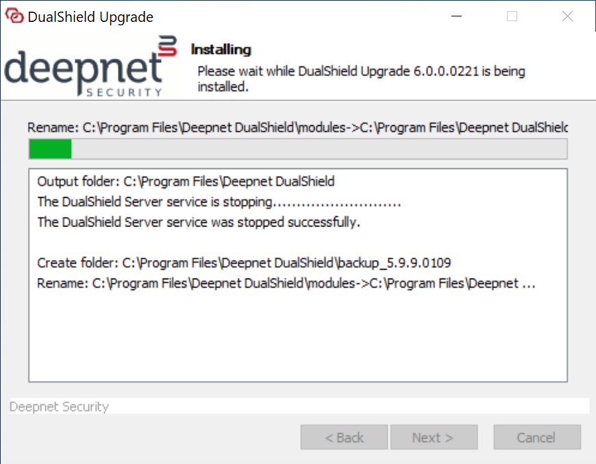 Upgrade-a-single-backend-server - DualShield MFA Platform - Deepnet Security Technical Guides