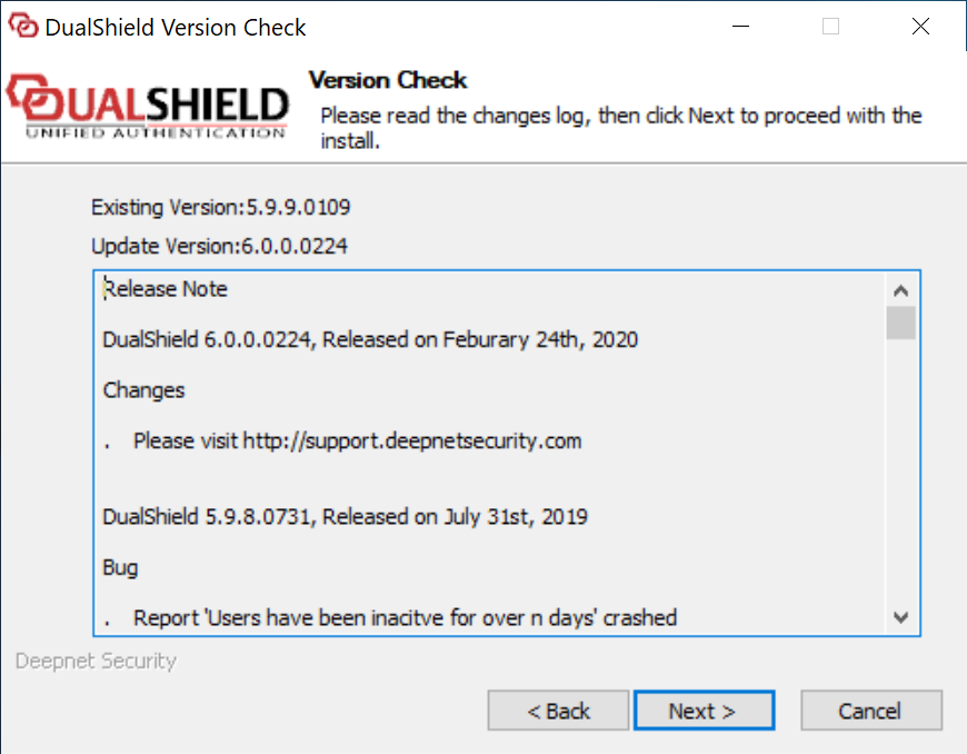 Upgrade-a-single-backend-server - DualShield MFA Platform - Deepnet Security Technical Guides