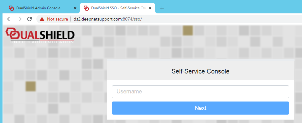 Login to Service Console - DualShield MFA Platform - Deepnet Security Technical Guides