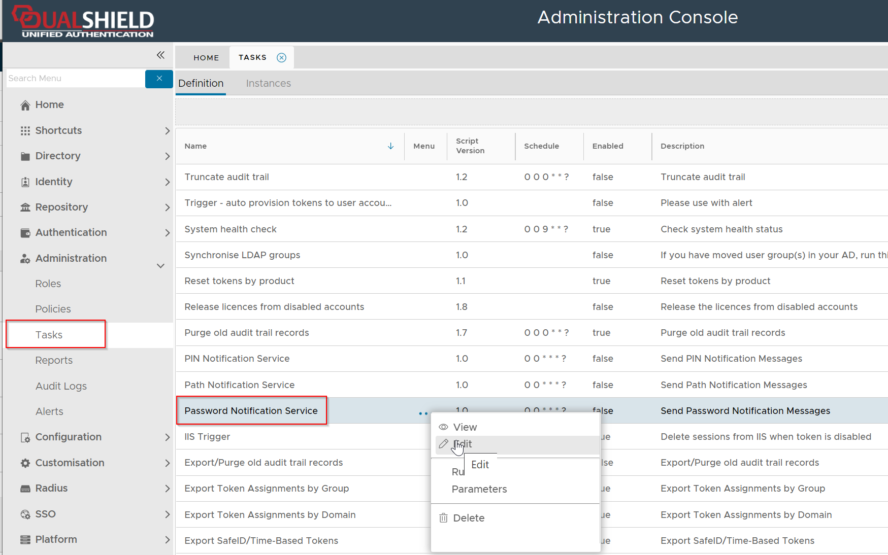 Advanced Password Expiration Notice - DualShield MFA Platform - Deepnet Security Technical Guides